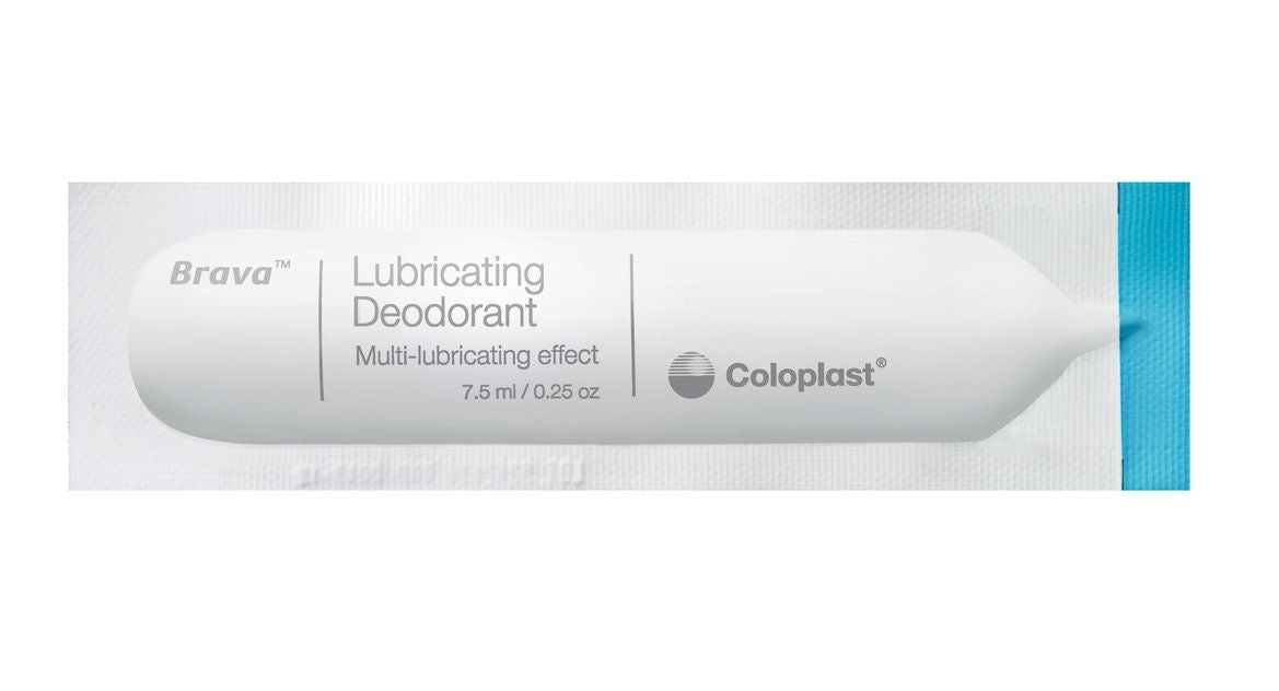 Coloplast 12060 Brava Lubricating Deodorant - 0.27 oz. sachet, Box of ...